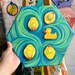 Rubber Duck Acrylic Painting on Hexagonal Canvas Bold Modern Acrylic ...