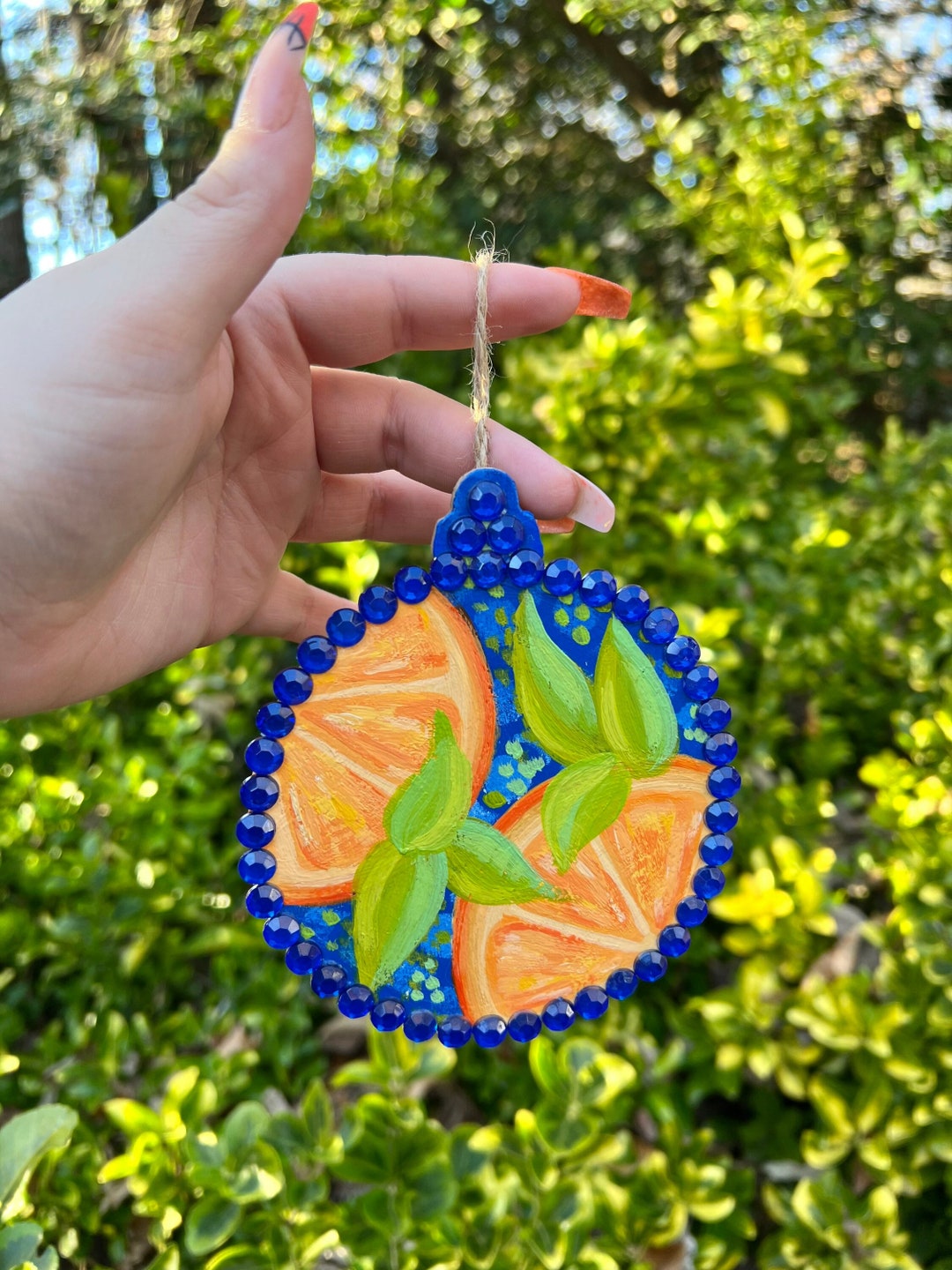 Orange Fruit Slice Handmade Wood Slice Christmas Ornament - Etsy