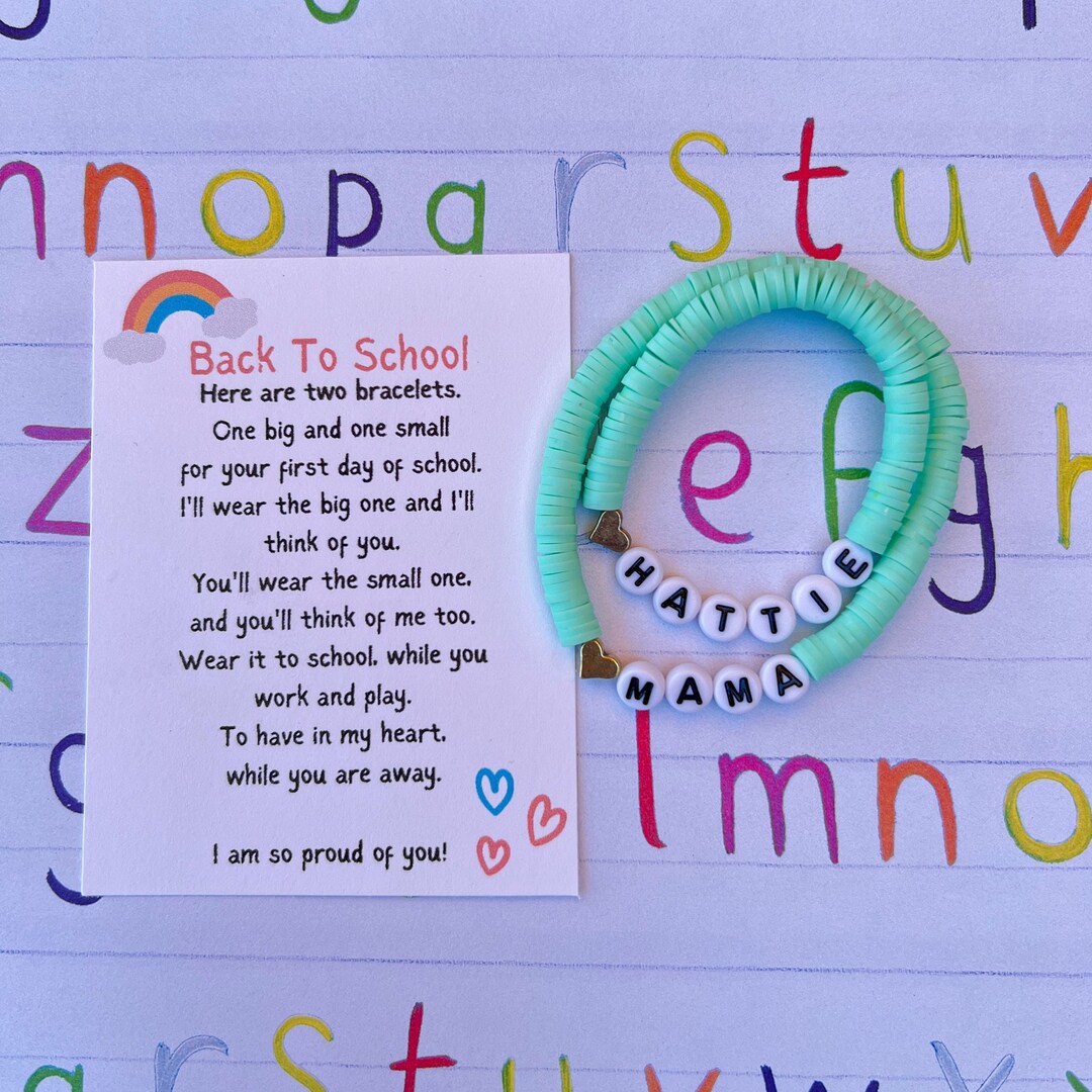 Back to School Bracelet Pack for Kids and Mom - Etsy