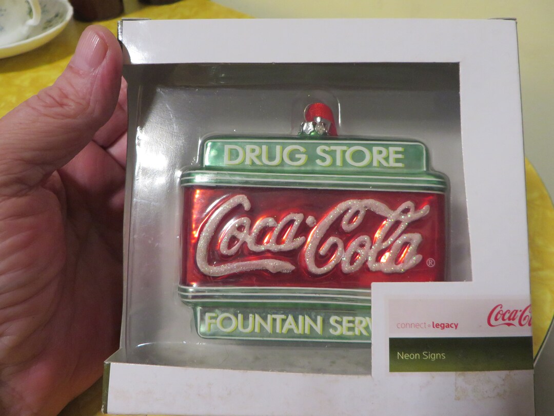 Coca Cola Connect Legacy Neon Signs Store Fountain Service Christmas ...