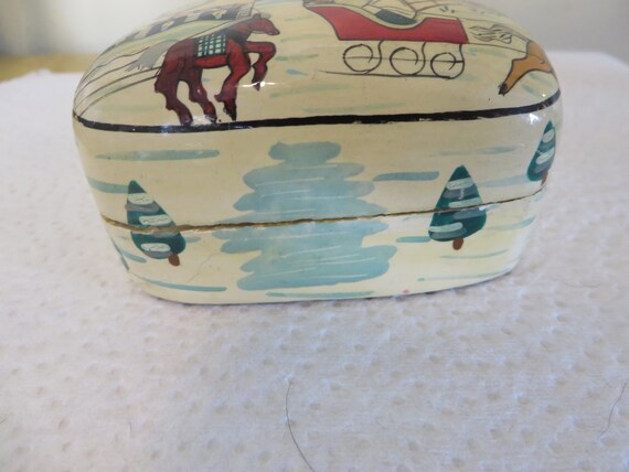 Beautiful Small Papier Mache Laquered Kashmir Trinket… - Gem