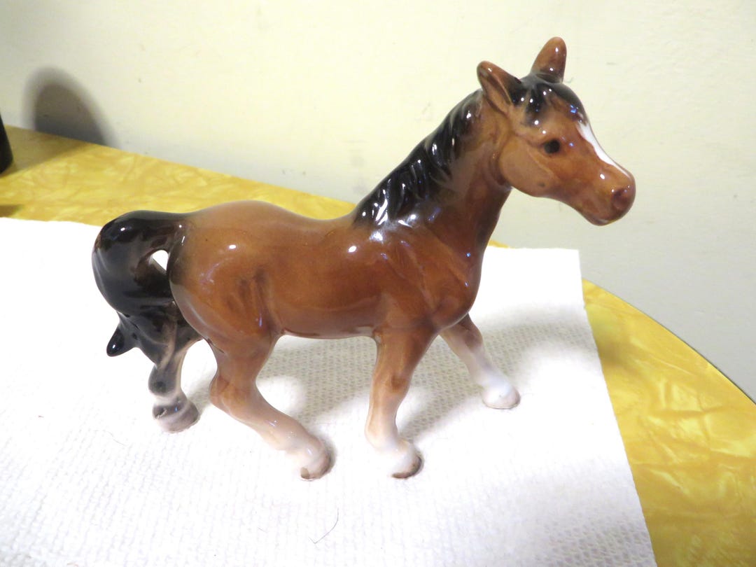 Vintage Bone China Horse Figurine, Japan, 4 Long - Etsy
