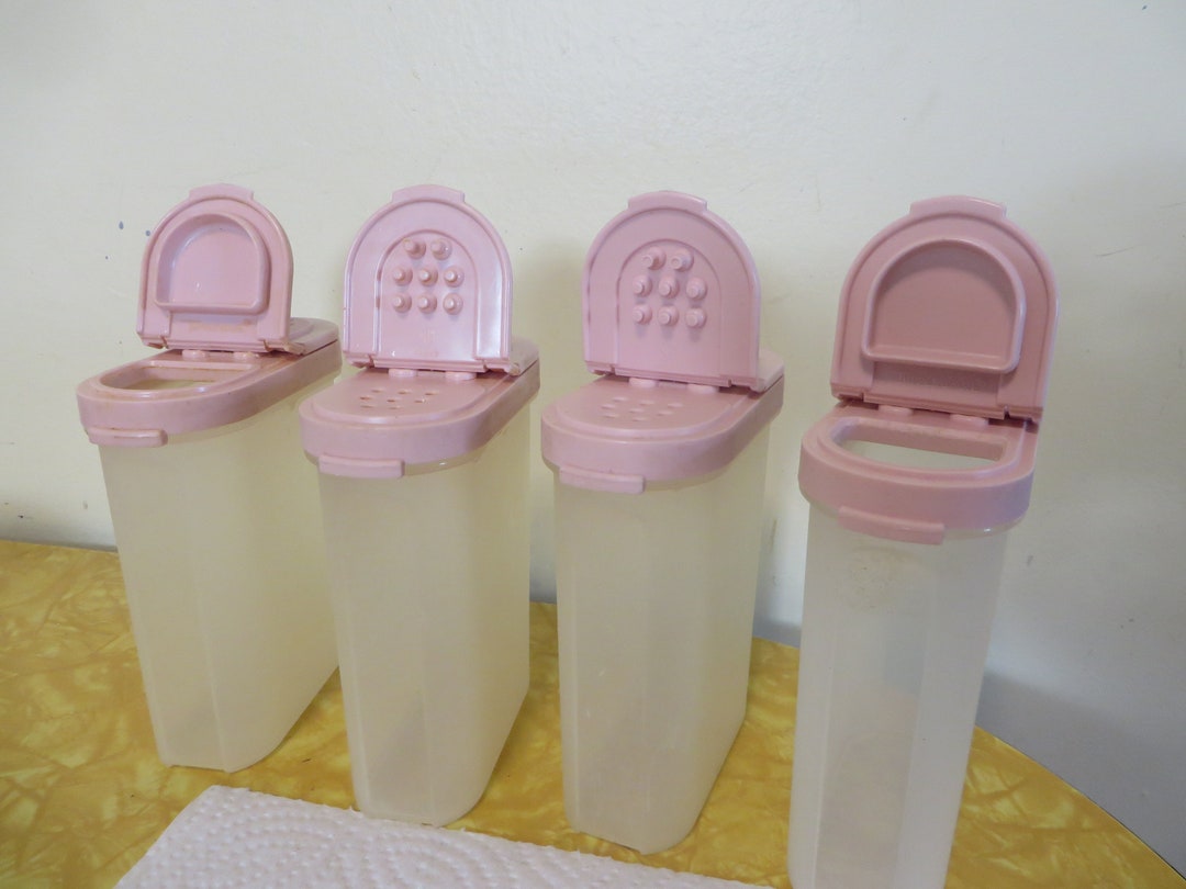 4 Vintage Tupperware Modular Mates Spice Shakers 1846, With Lids - Etsy