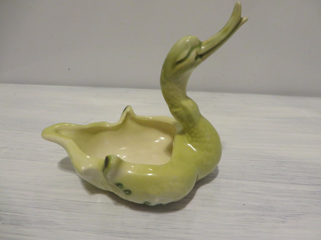 Vintage Hull Pottery Duck Planter, No. 70, Made in USA, 5" Long, Mid ...