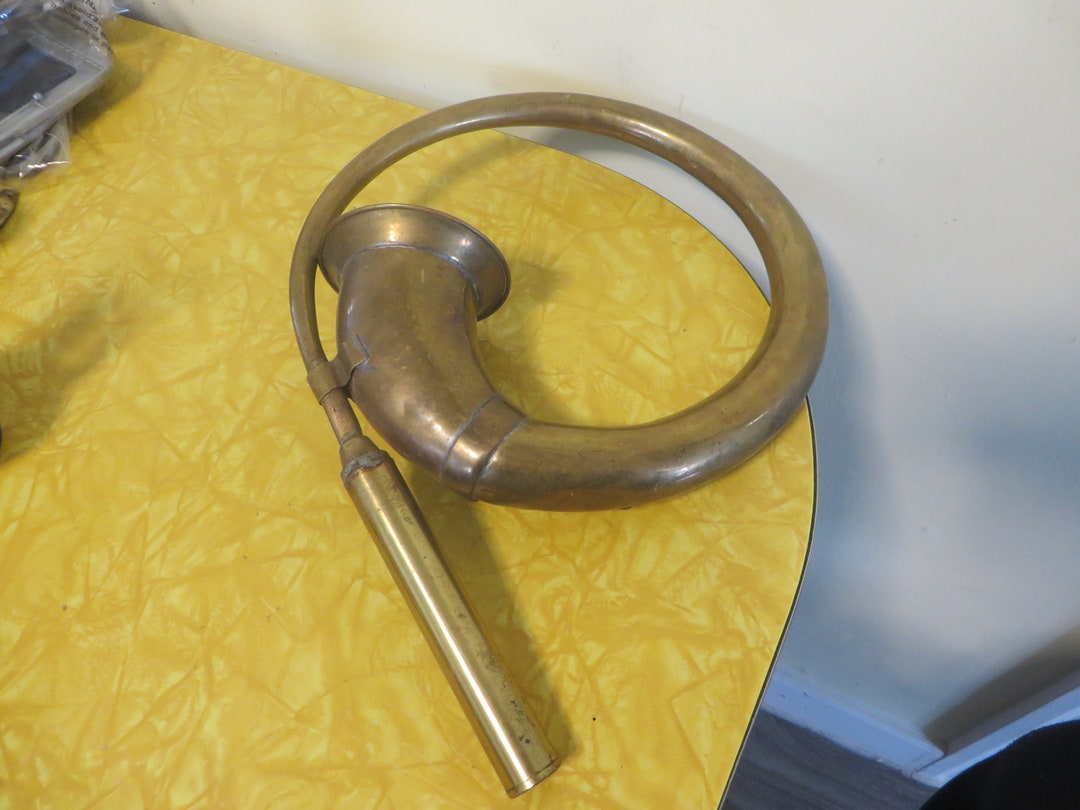 Antique Brass Car Bugle Horn Circular, Wall Decor - Etsy