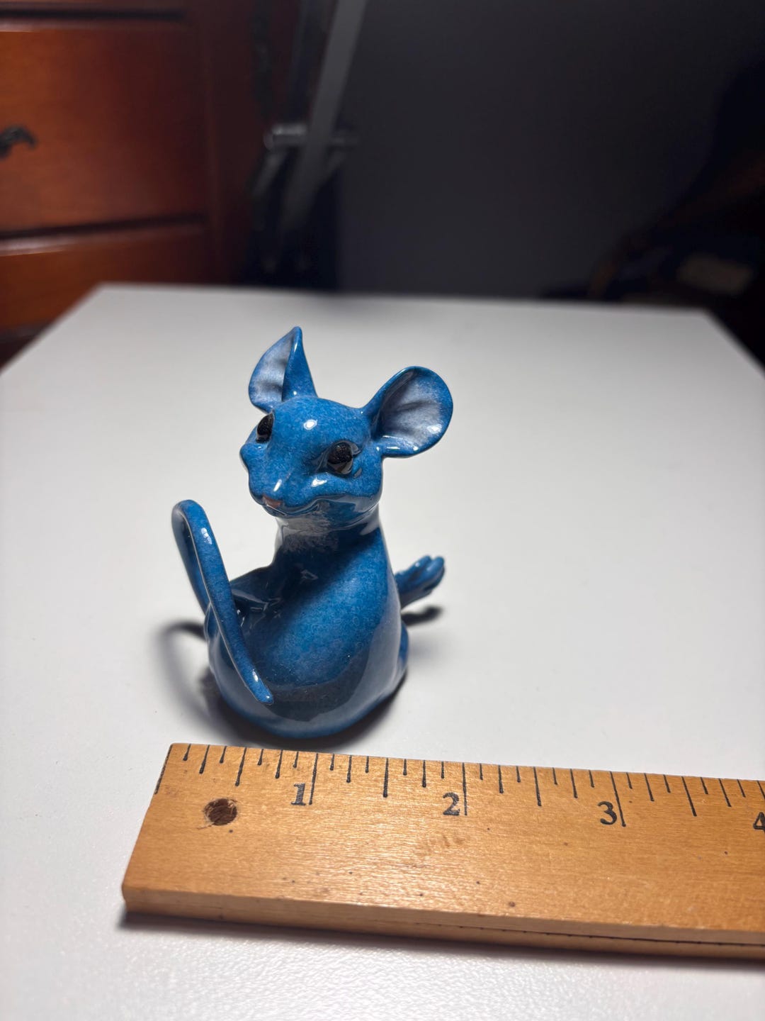 KITTY'S CRITTERS bitsy Blue Mouse Figurine - Etsy
