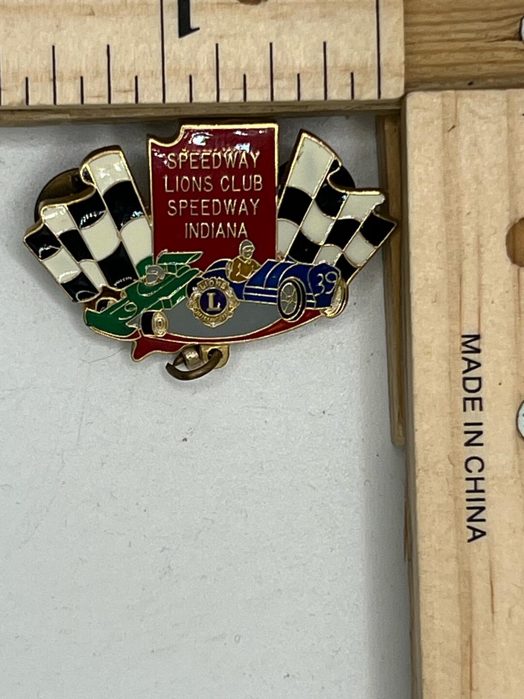 Speedway Lions Club Indiana Racing Pin Vintage Collector Lapel Badge ...