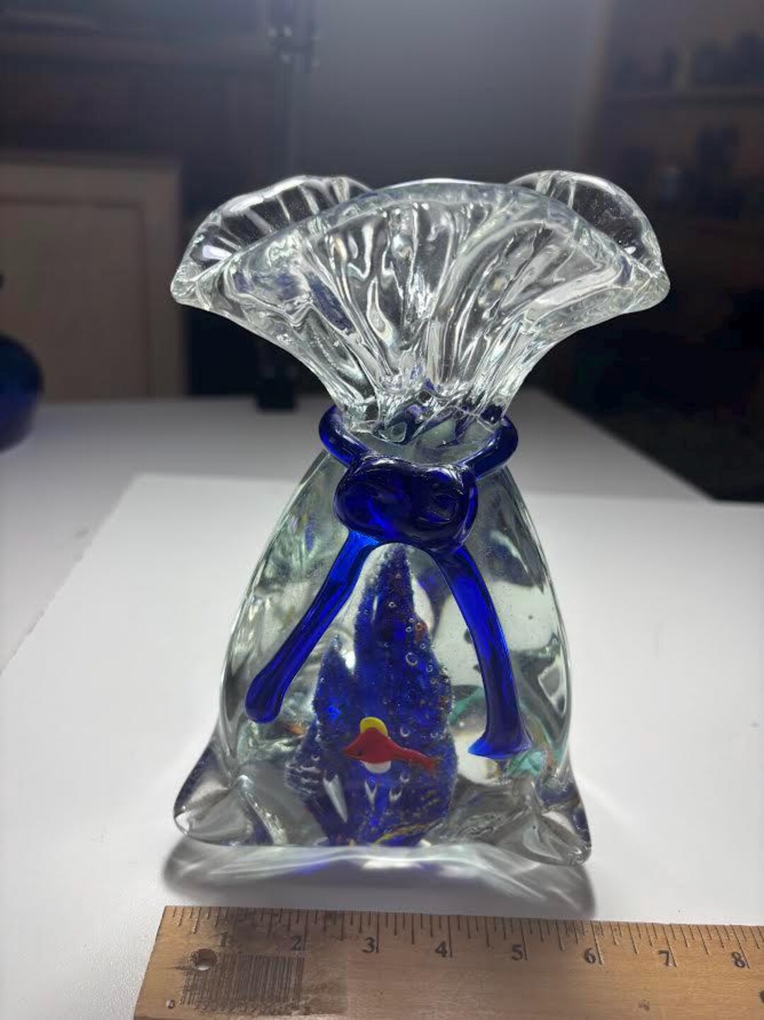 Vintage Murano Fish in a Bag Goldfish Large Class Aquarium - Etsy