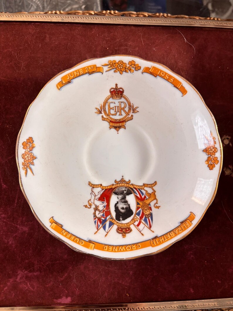 Queen Elizabeth II Coronation Plate 1953 - Etsy