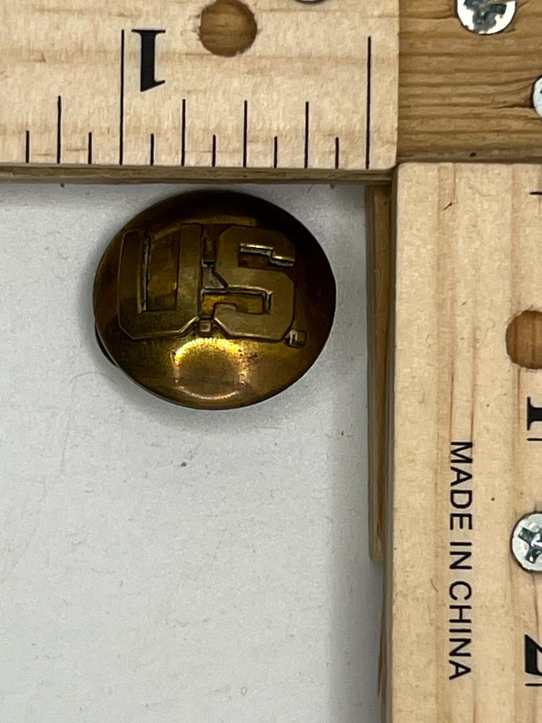 Vintage Brass U.S. Military Collar Pin Army Uniform Insignia ...