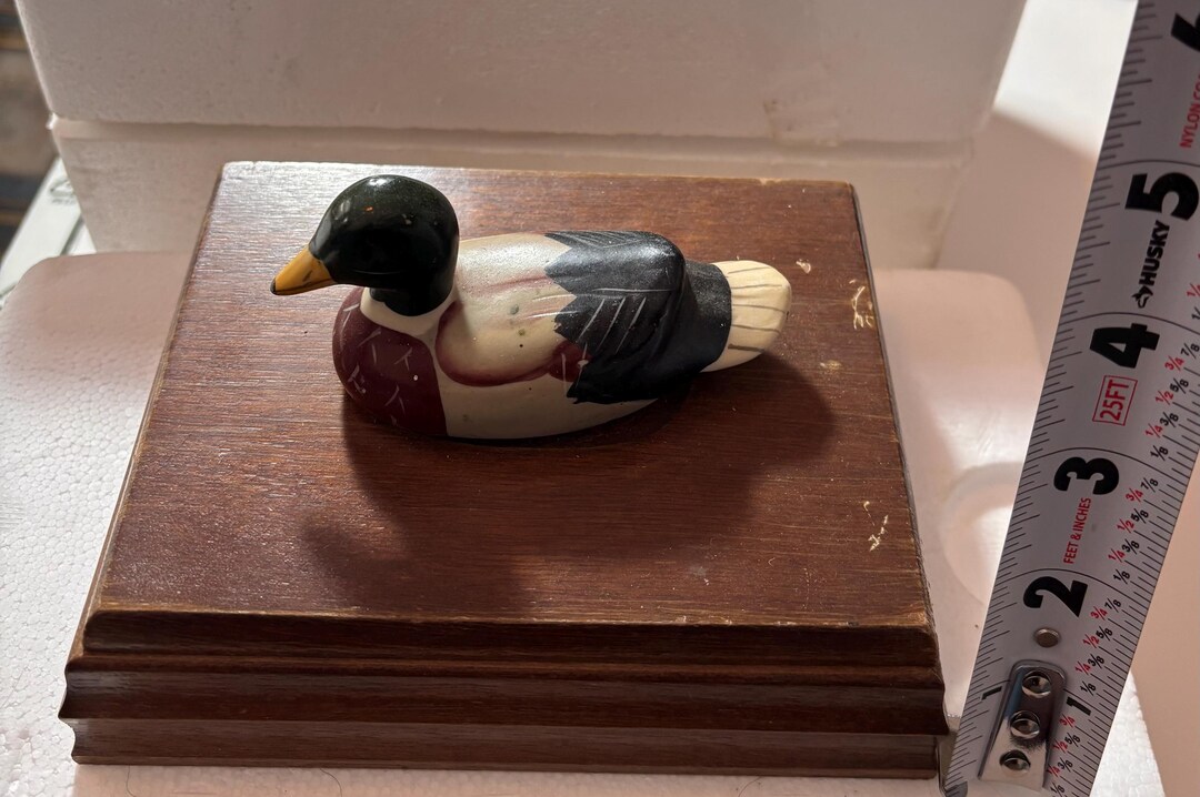 The Vintage 1981 Albert E Price Products Mallard Duck Wood Decoy Card ...