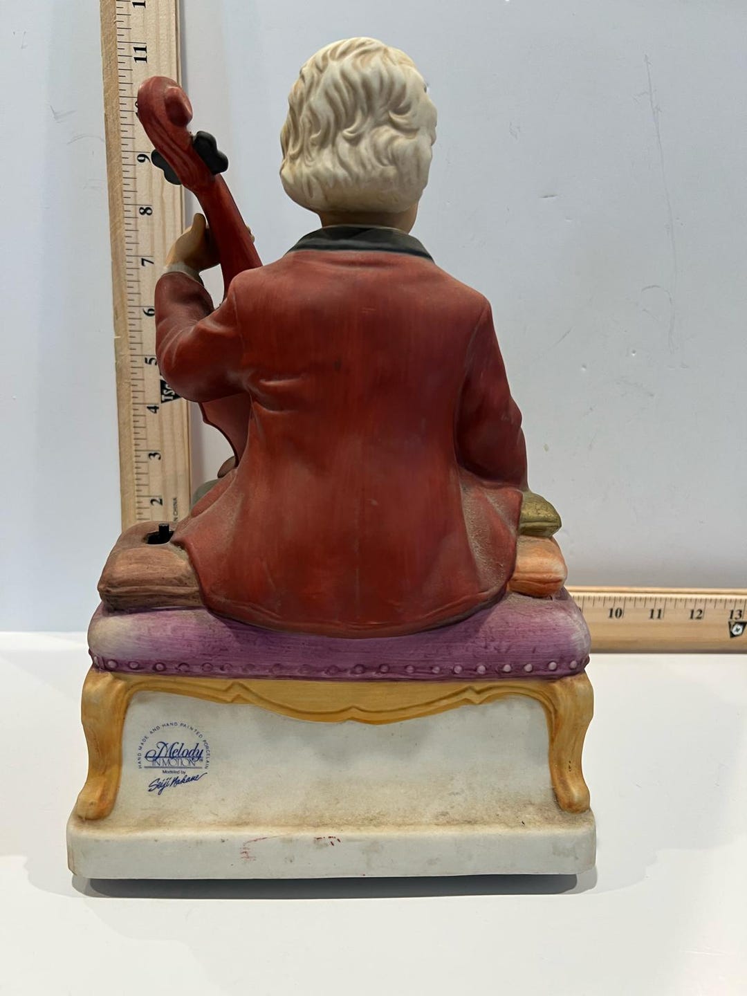 Vintage Waco Japan Melody Musician Figurine Violinist Porcelain Motion ...