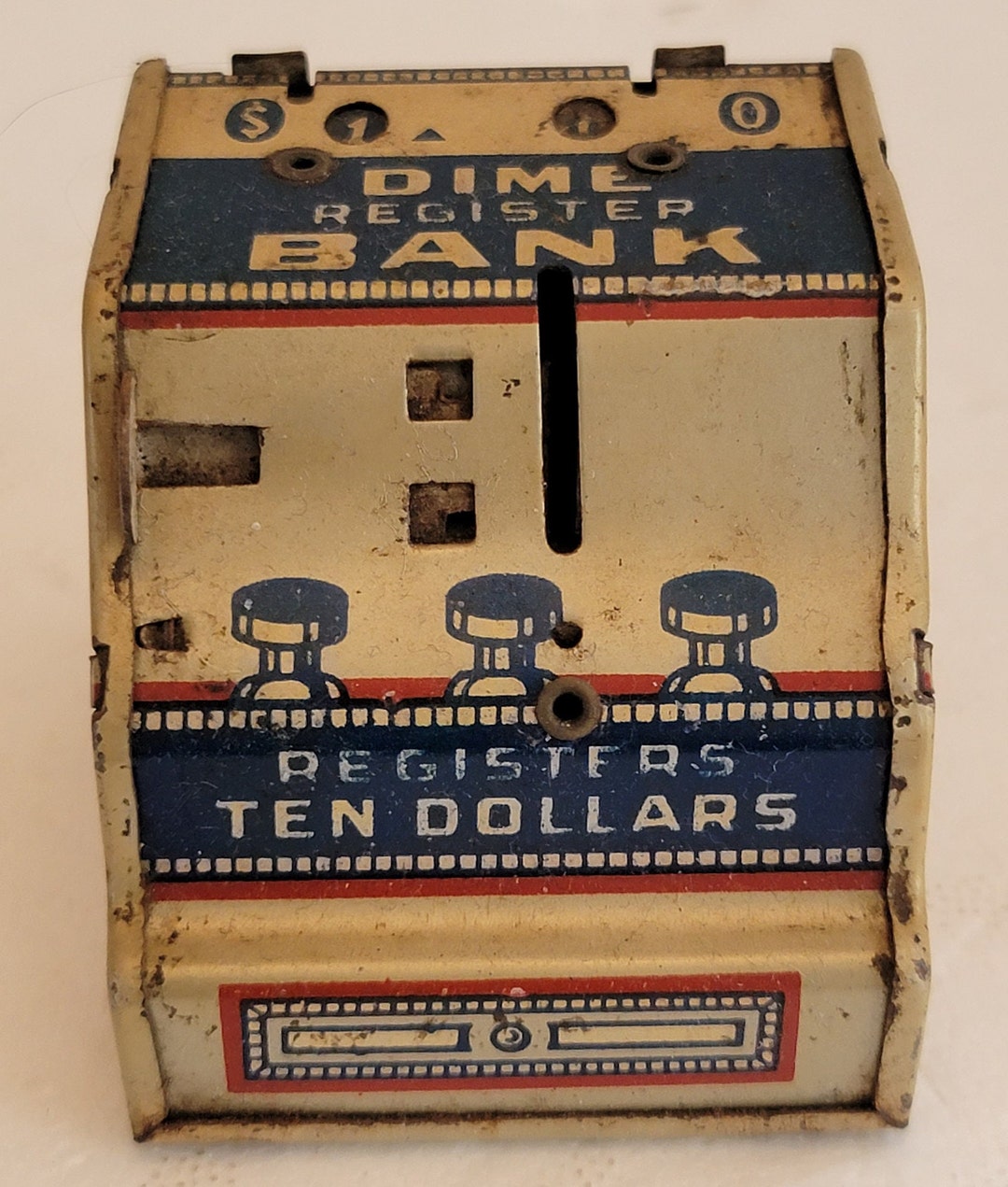 Vintage Small Dime Register Box Table Decoration - Etsy