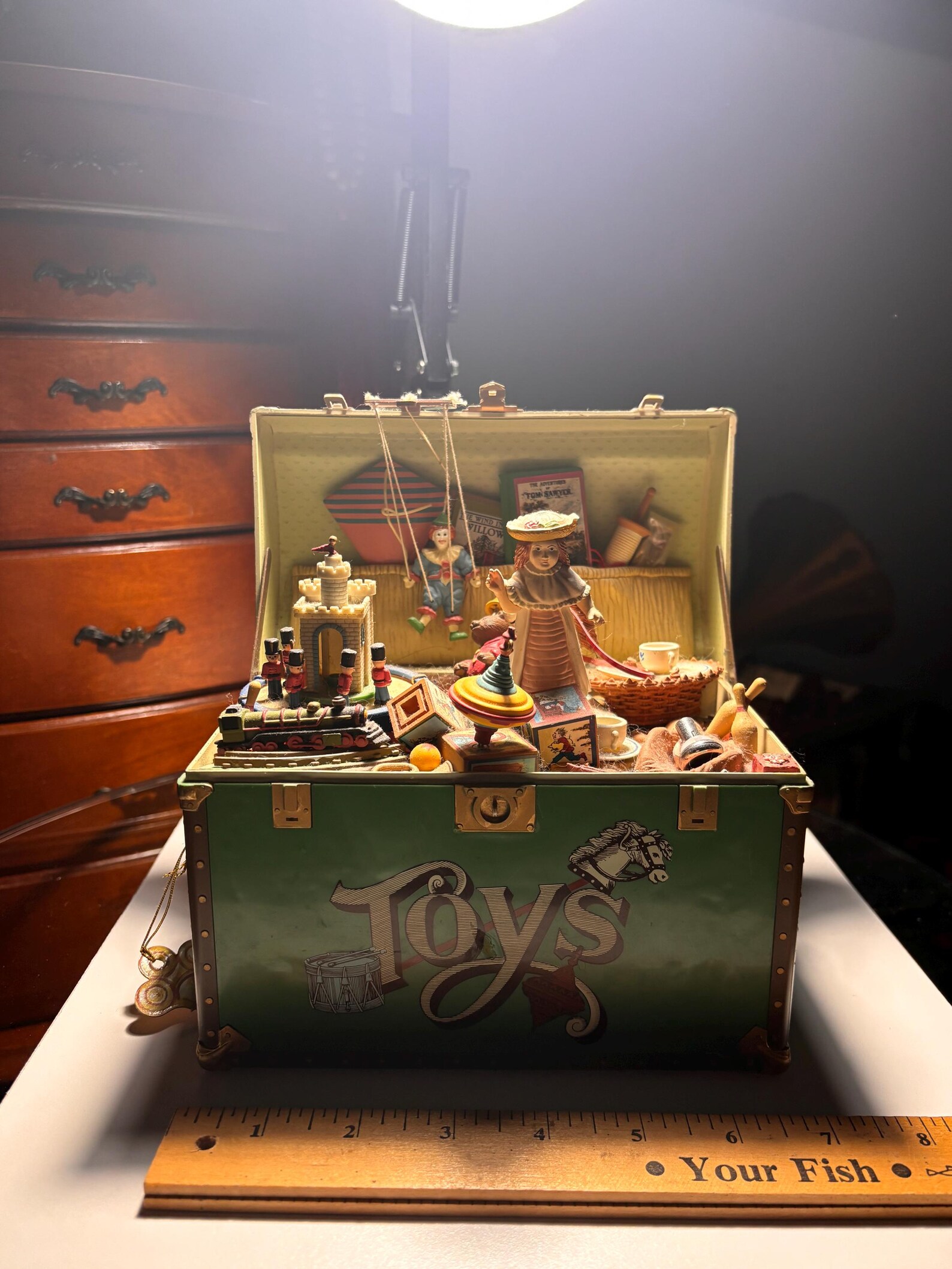 The Vintage Enesco 1986 Music Box "toy Symphony" Treasure Chest of Toys ...