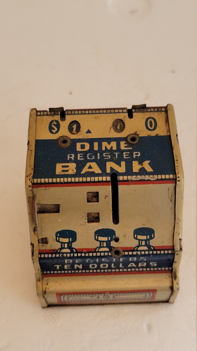 Vintage Small Dime Register Box Table Decoration - Etsy
