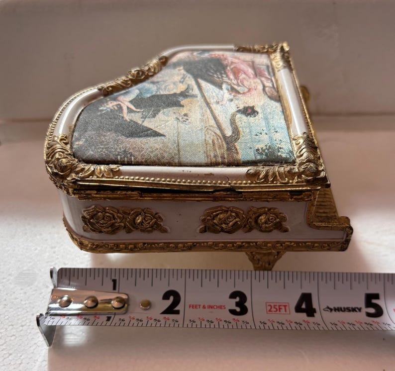 The Vintage Antique Lego Japan Bakelite Porcelain Art Deco Music Box ...