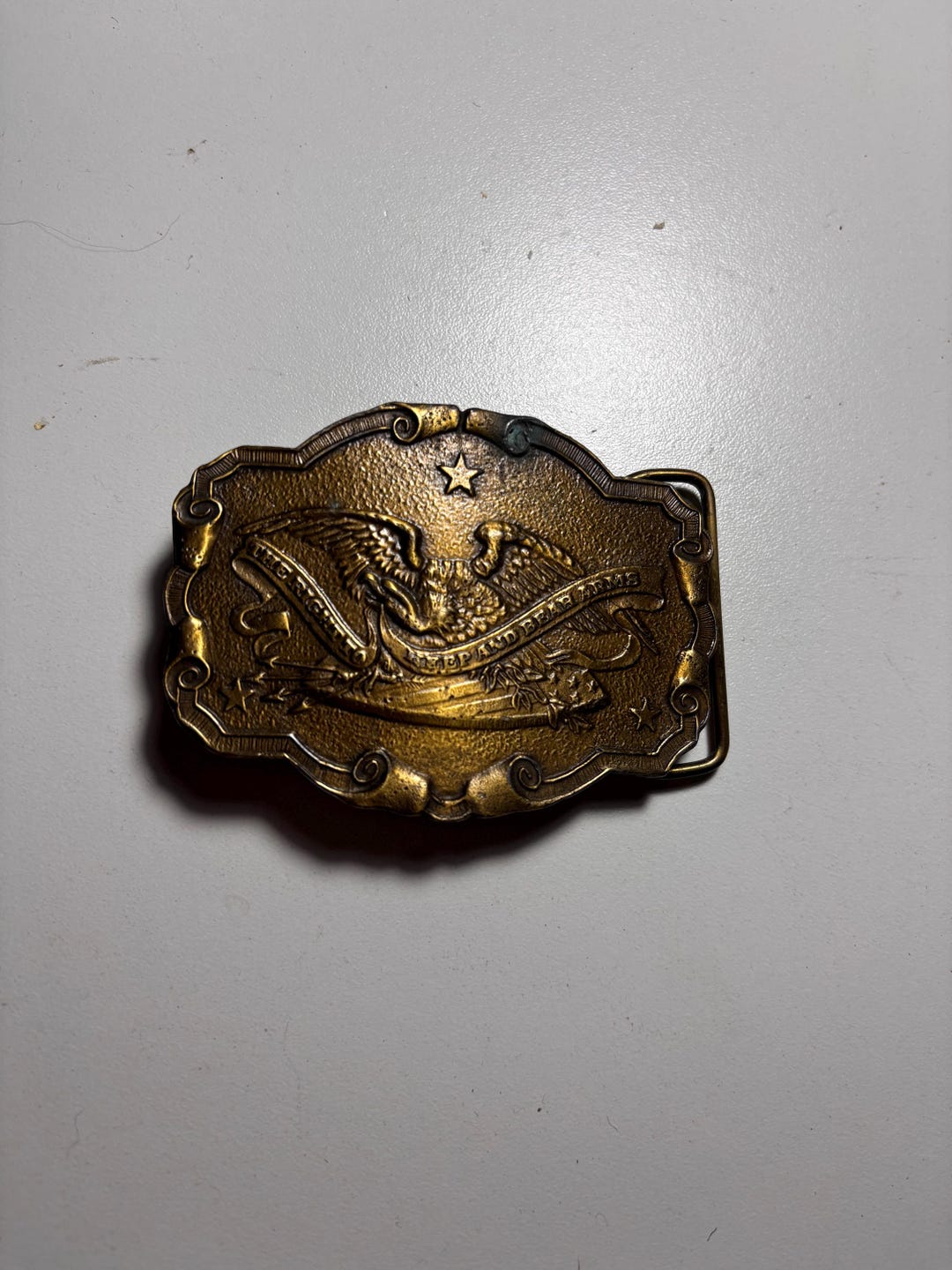 Vintage 2nd Amendment "the Right to Keep and Bear Arms" Belt Buckle - Etsy