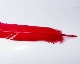 Red Quill Pen - Etsy
