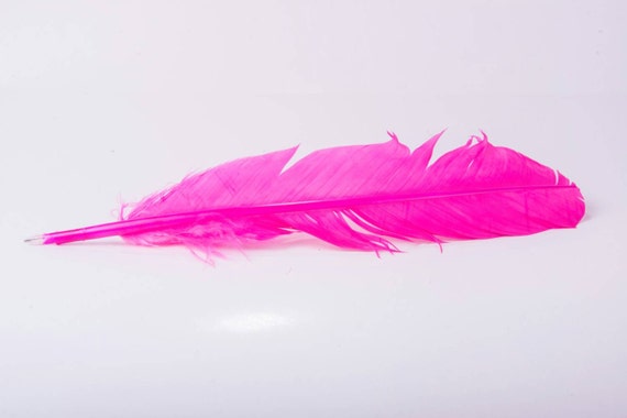 Pink Feather Quill FAERIE FLOWER Artisan Crafted Feather Quill Pen