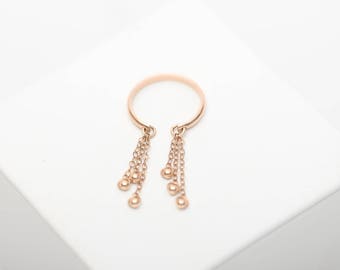 Dangle Charm Ring - Etsy