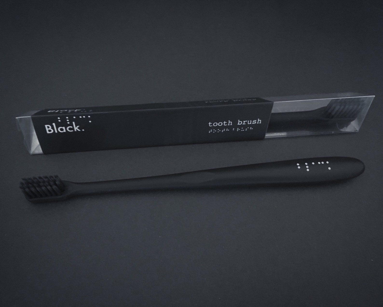 Pack of 2 All Black Travel Toothbrush Available in Medium and | Etsy
