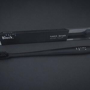 Pack of 2 All Black Travel Toothbrush Available in Medium and Soft - Etsy