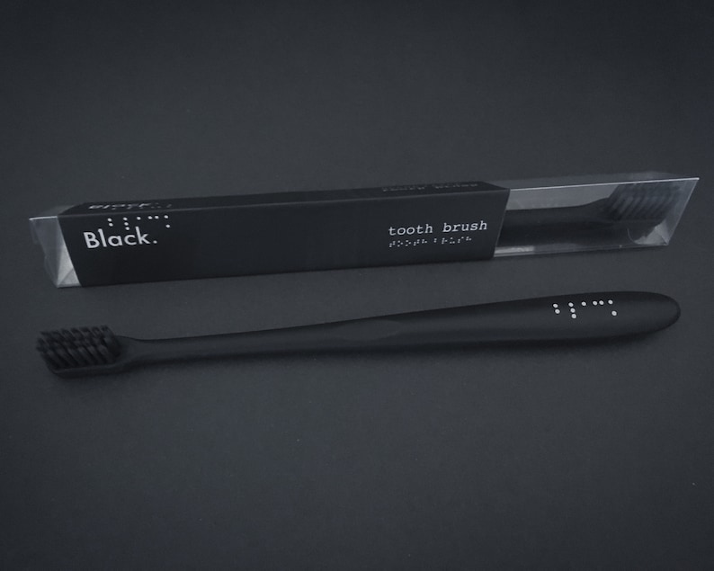 Pack of 2 All Black Travel Toothbrush Available in Medium and Soft - Etsy