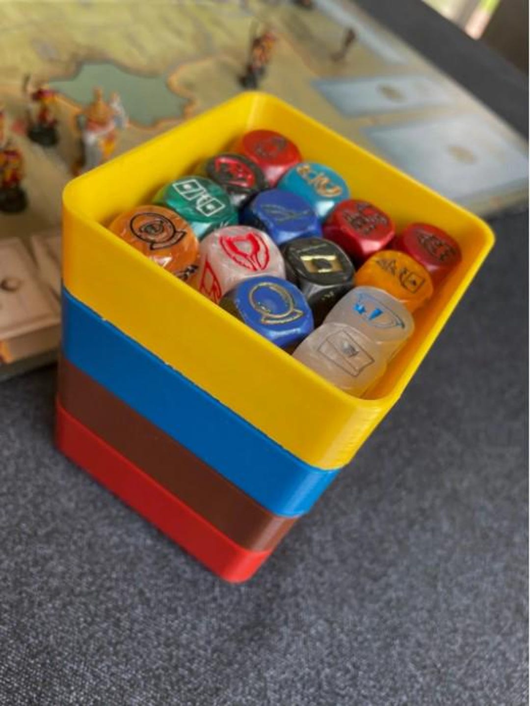 Stacking Square Game Token Bowls - Etsy