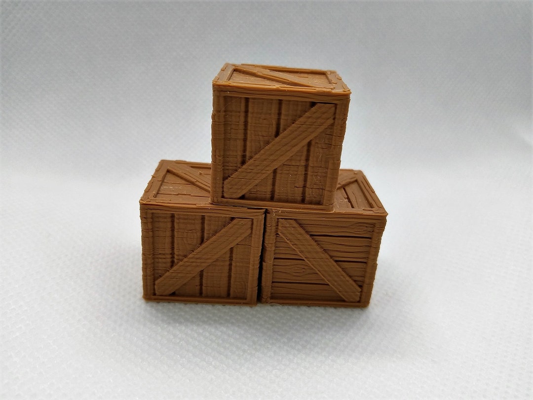 3d Printed Wooden Crate 28mm - Warhammer, Dungeons and Dragons ...