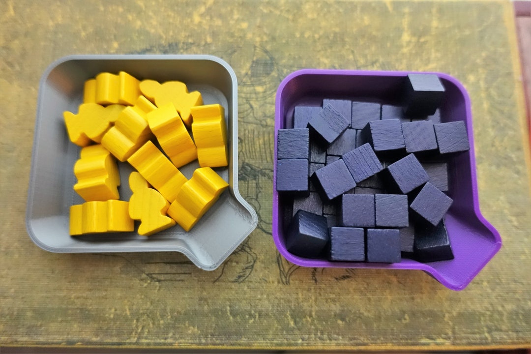 Stackable Game Bits Funnel Trays (small) - Board Game Token Trays - Set ...