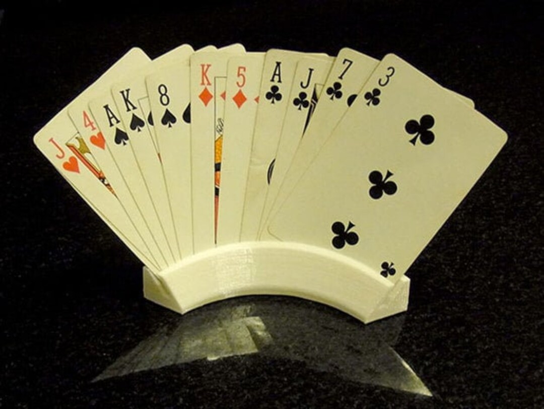 Playing Card Holder - Curved Holder - Etsy