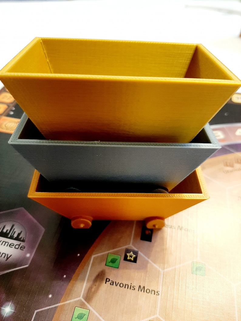 Unofficial Terraforming Mars Credit Mine Carts-3d Printed Set - Etsy