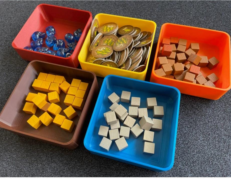 Stacking Square Game Token Bowl - Etsy