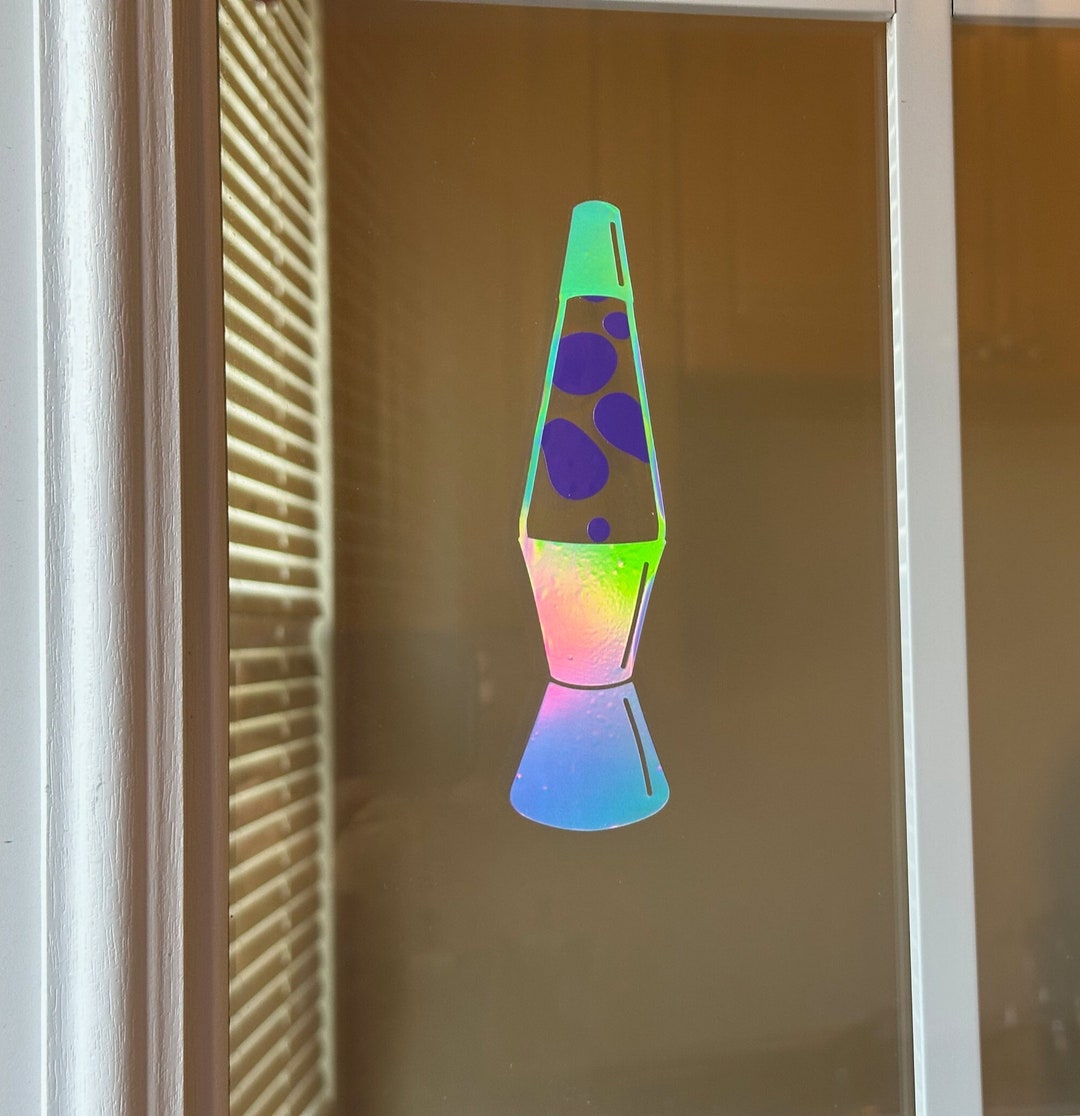 Lava Lamp Window Cling, Groovy Decor, 70's Retro Style Mirror Cling ...