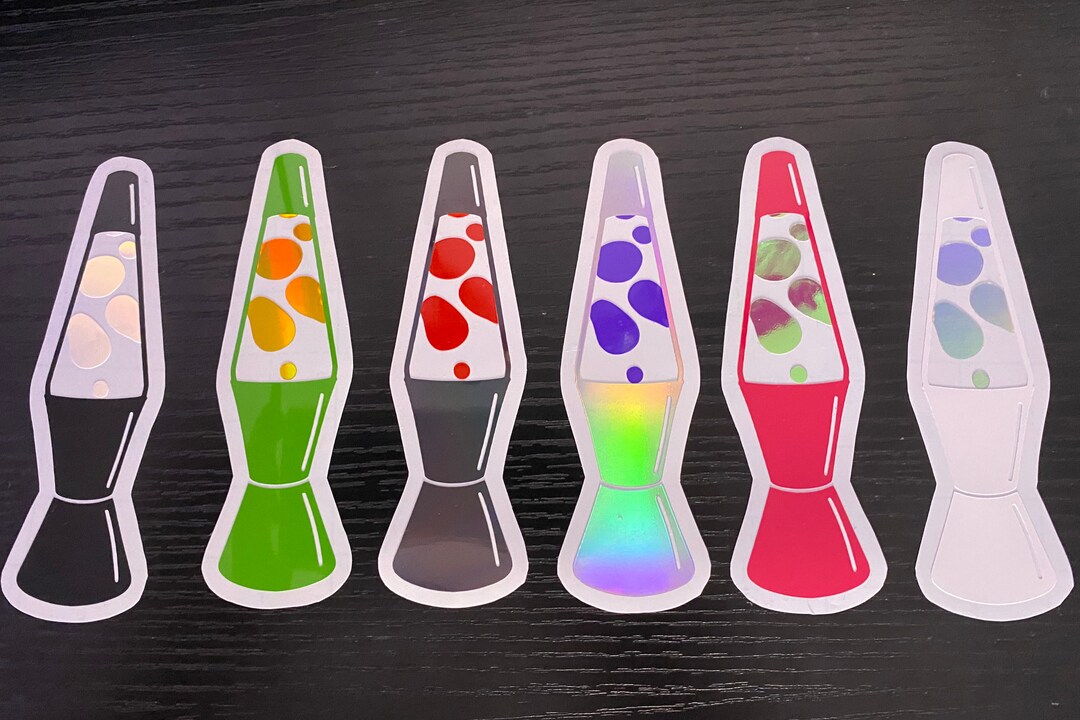 Lava Lamp Decal, Cute Sticker, Hippie Decor, Holographic Decal, Vinyl ...