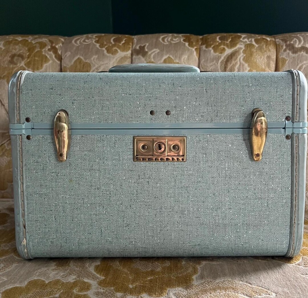 Vintage Samsonite Baby Blue Train Case, Vintage Luggage - Etsy