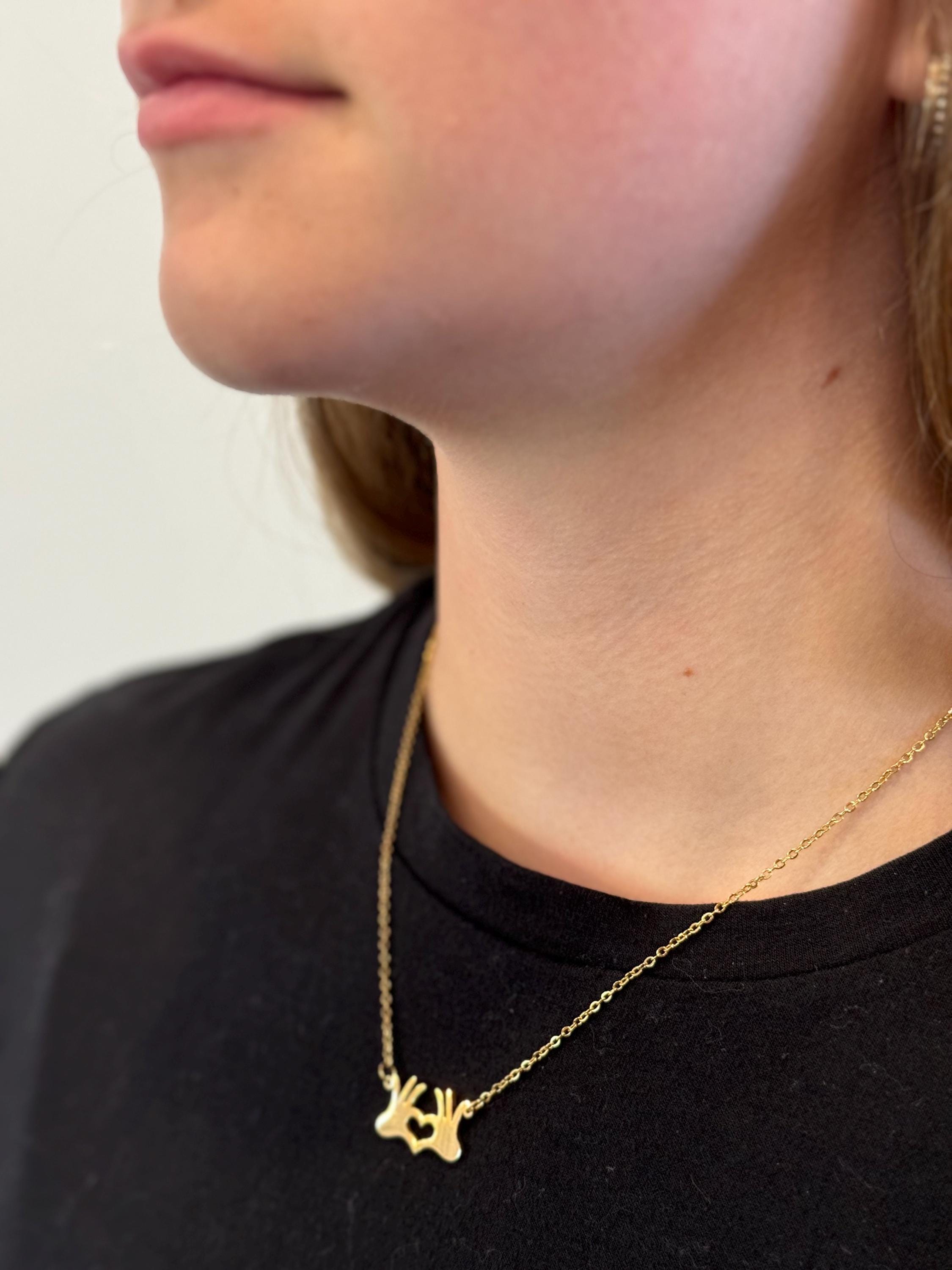 Positive Message Necklace, Thank You Gift, Appreciation Gift ...
