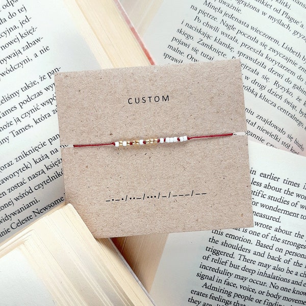 Morse Code Armband - Etsy