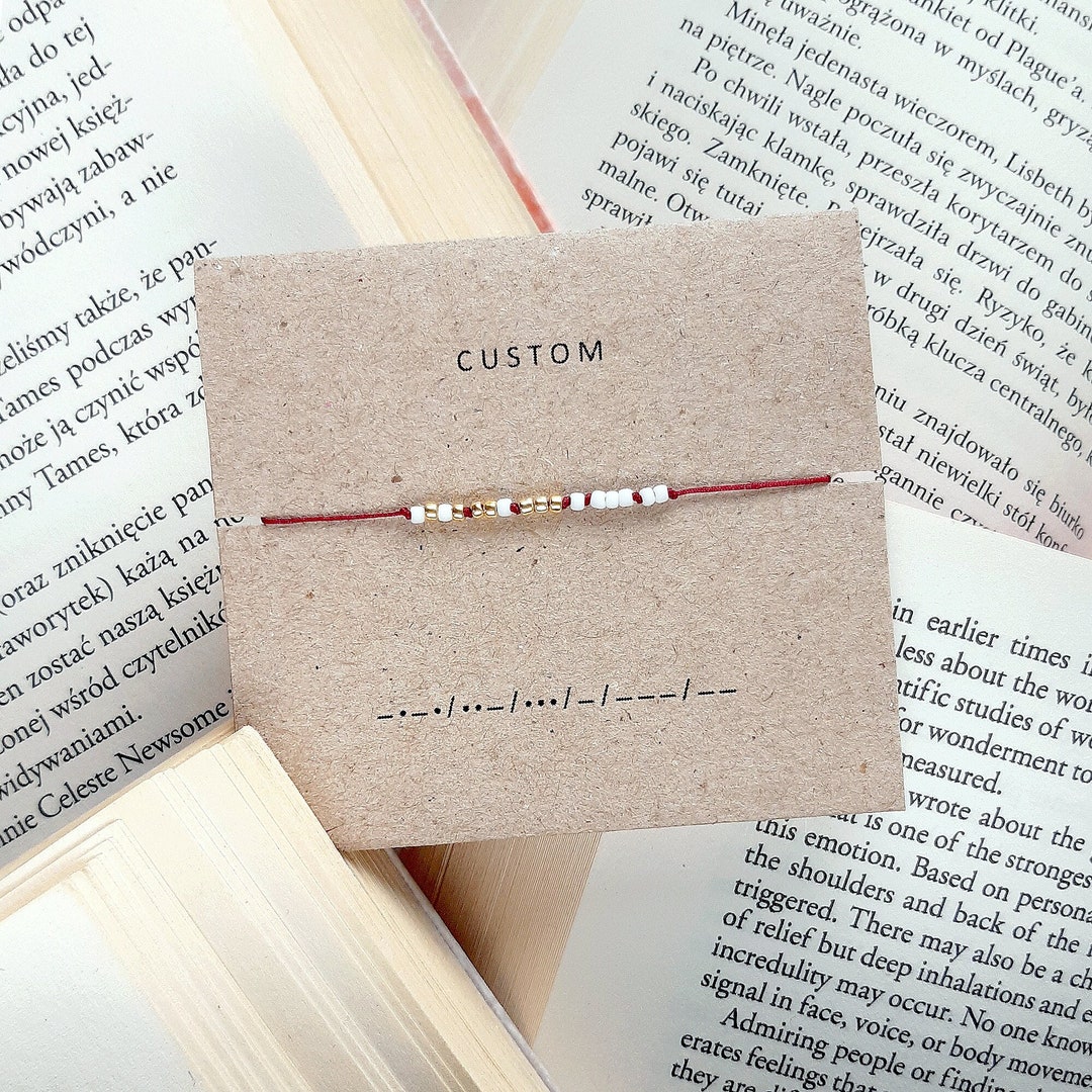 CUSTOM Morse Code Bracelet, Morse Code Jewelry, Custom Name Bracelet ...