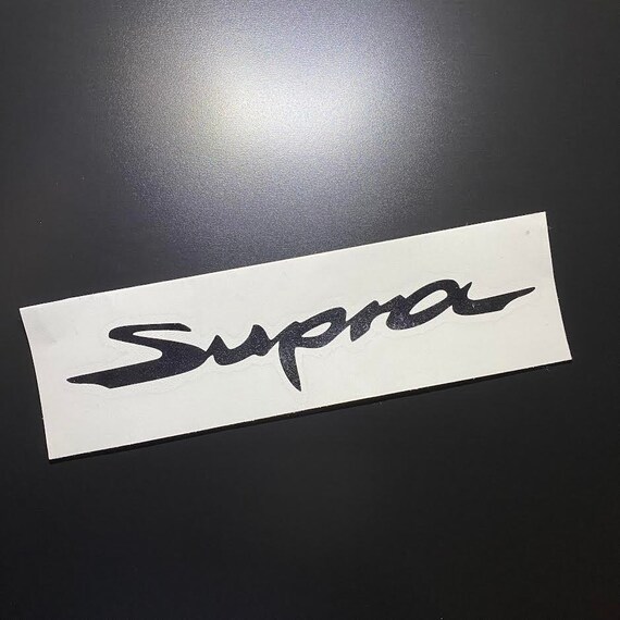 Supra Decal Toyota Supra GLOSS Vinyl - Etsy