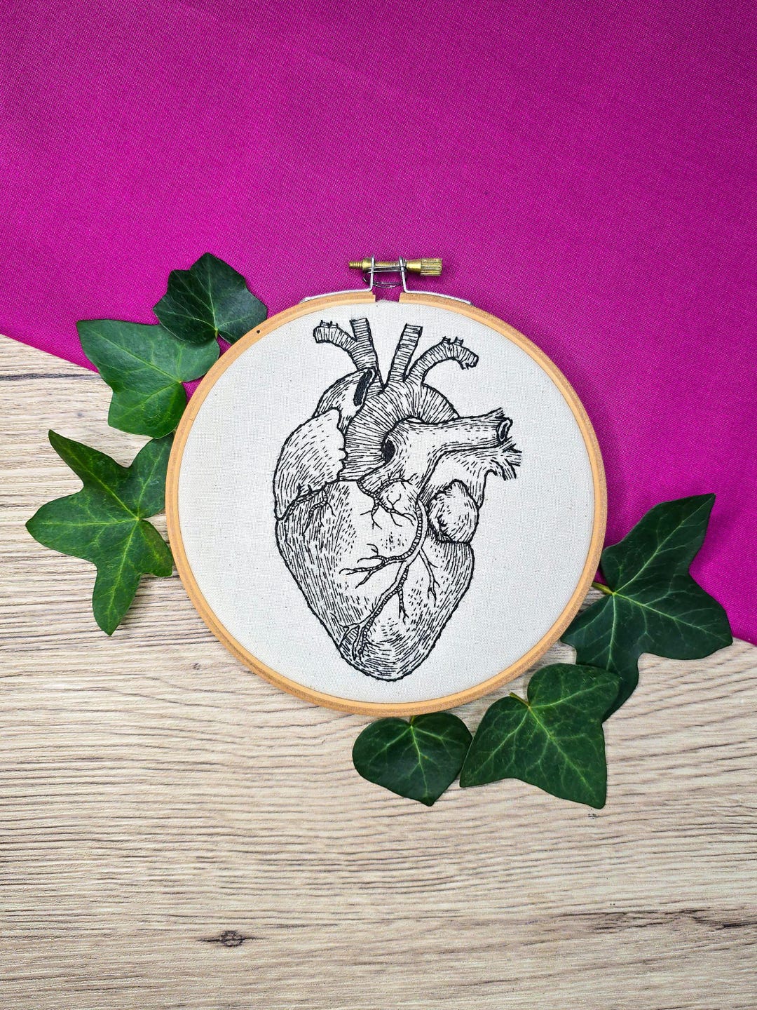Human Heart Anatomy Embroidery Pattern PDF, Vintage Medical - Etsy