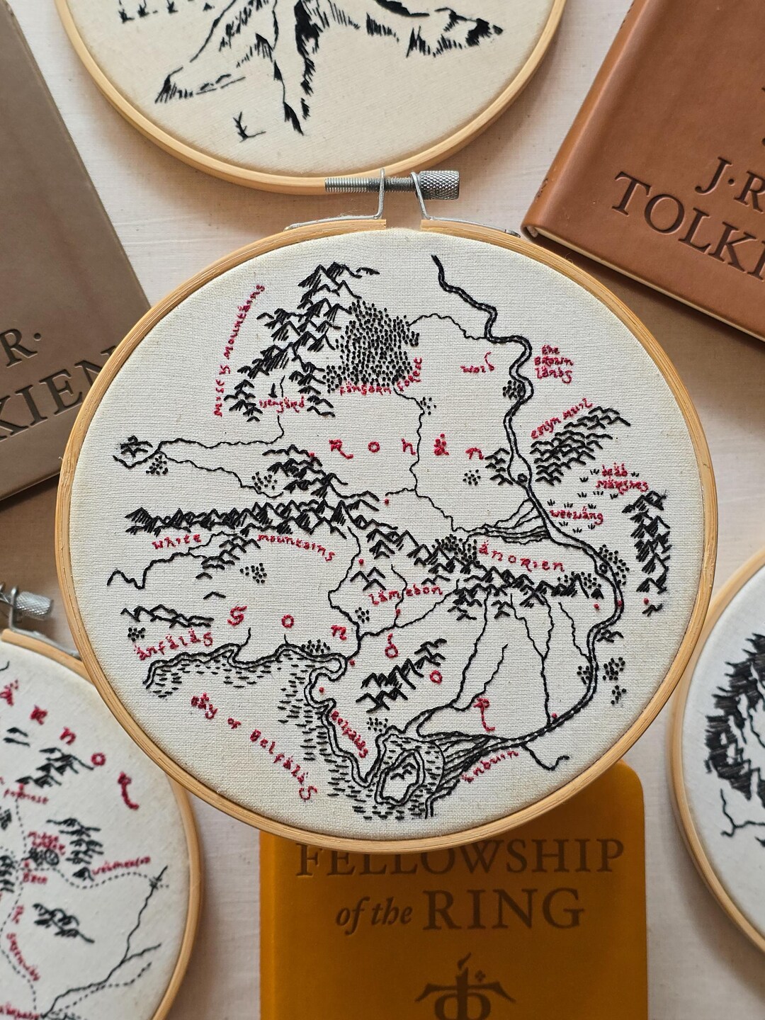 Rohan Gondor Map Embroidery Pattern PDF, Lord of the Rings Map Section ...