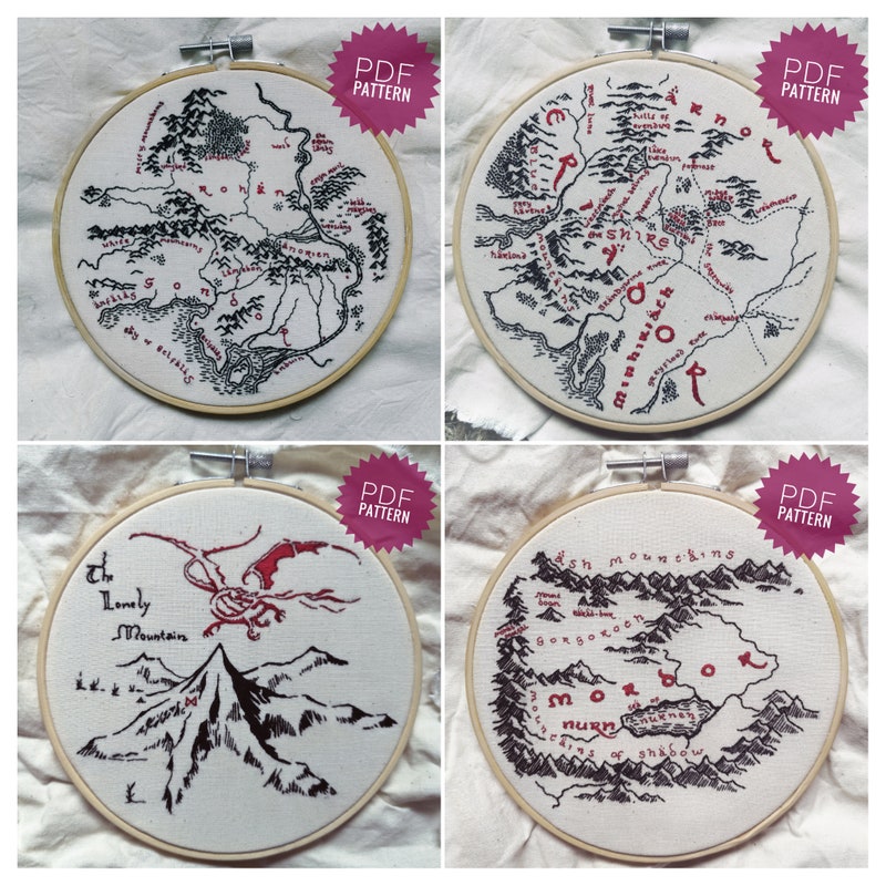 Tolkien Cross Stitch - Etsy