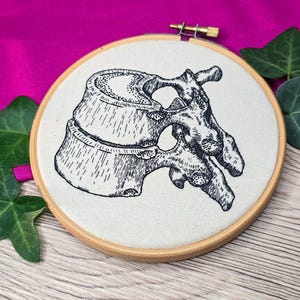 Human Spine Thoracic Vertebrae Anatomical PDF Embroidery Pattern - Etsy