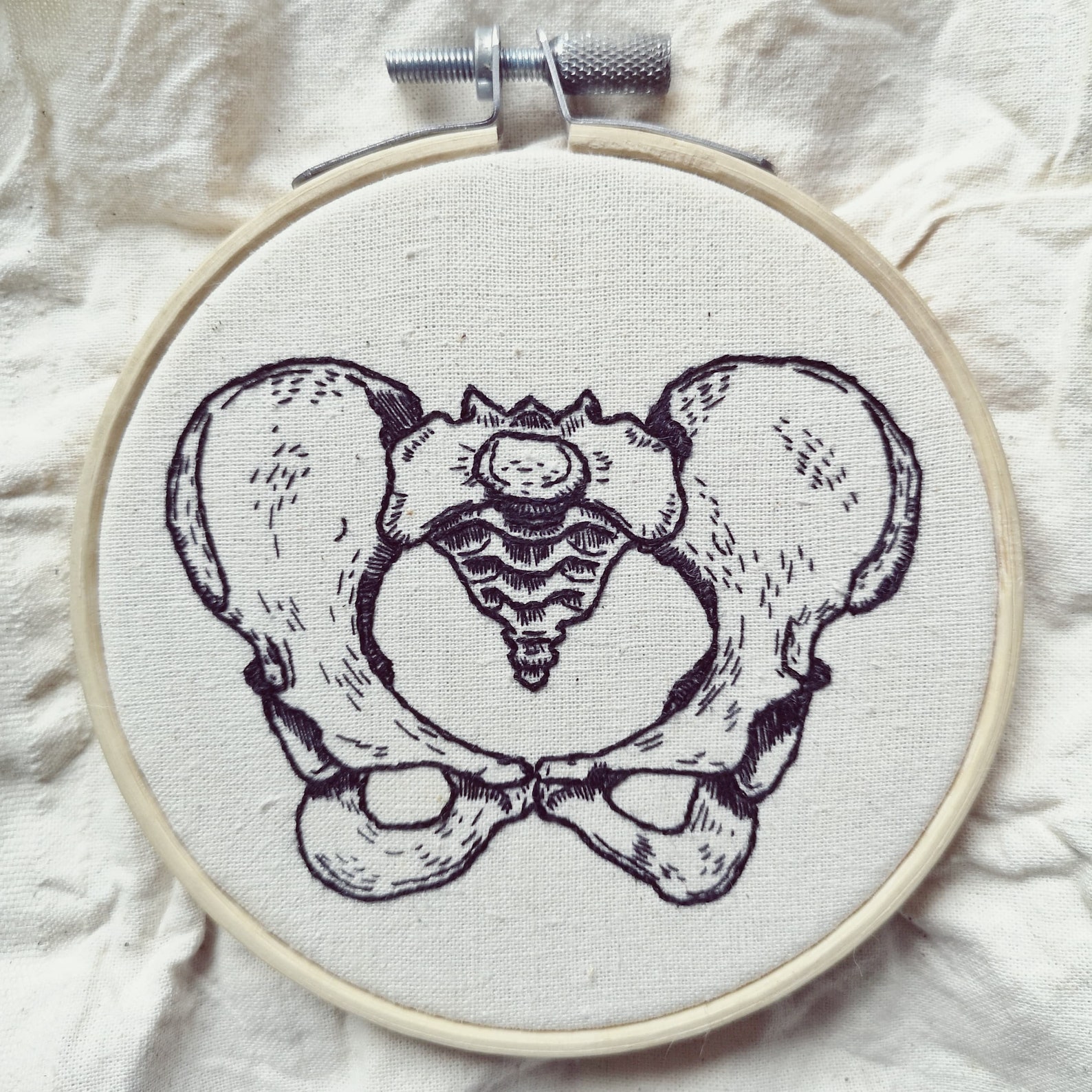 Female Pelvis Anatomical PDF Embroidery Pattern | Etsy