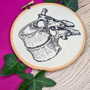 Human Spine Thoracic Vertebrae Anatomical PDF Embroidery Pattern - Etsy
