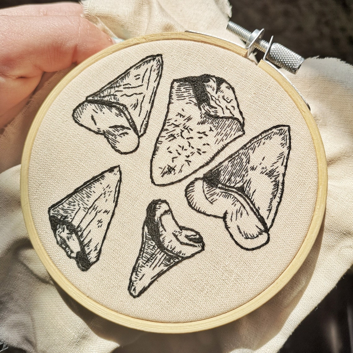 Sharks Teeth Anatomical PDF Embroidery Pattern - Etsy