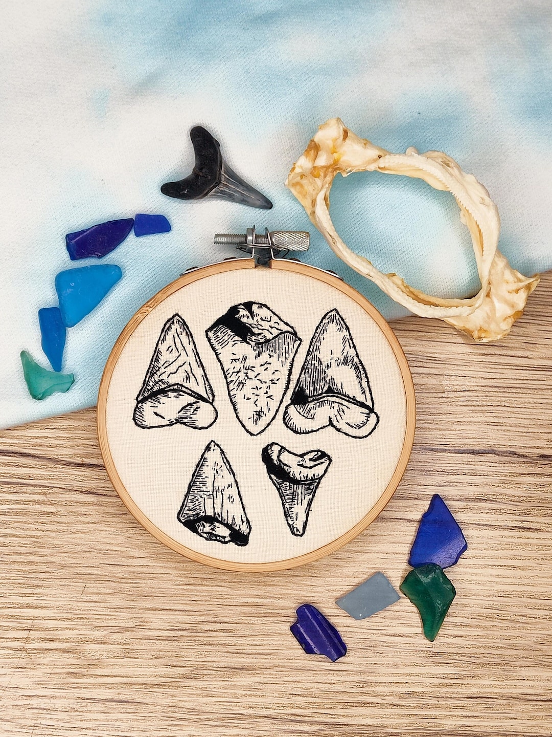 Sharks Teeth Anatomical PDF Embroidery Pattern - Etsy