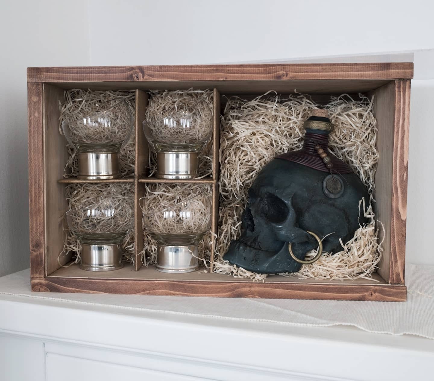 Collectible Pirate Skull Rum Bottle - Etsy