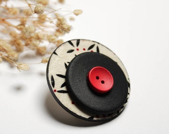 Japanese Paper Brooch - Etsy
